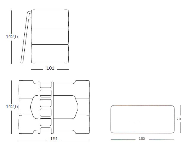 MAGIS lit superposé pour enfants avec matelas et échelle BUNKY - Amoble ...